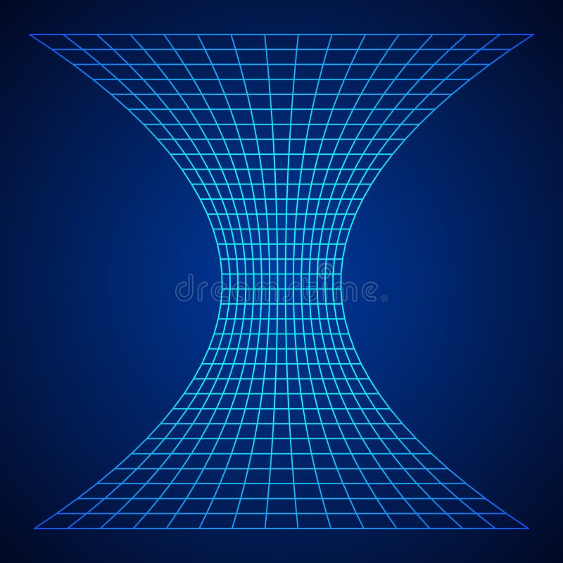 Wireframe Mesh Funnel stock vector. Illustration of particle - 98435750