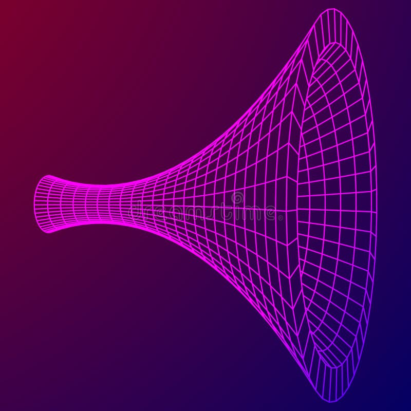 Wireframe Mesh Funnel stock vector. Illustration of icon - 98435923