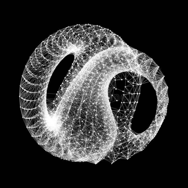 Connection Structure. Wireframe Vector Illustration Stock Vector ...