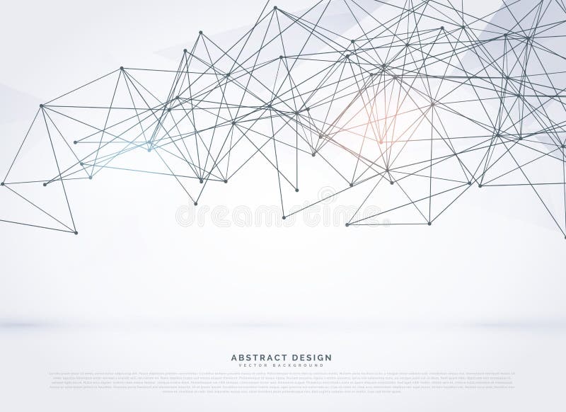 Wireframe Polygonal Abstract Mesh Vector Background Stock Vector ...