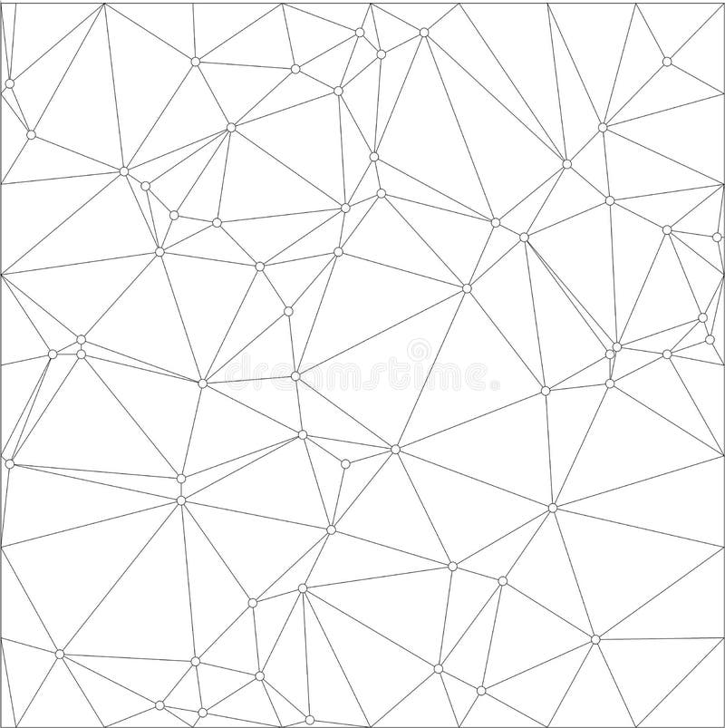 Wireframe Polygonal Abstract Mesh. Vector Polygon Which Consist of ...