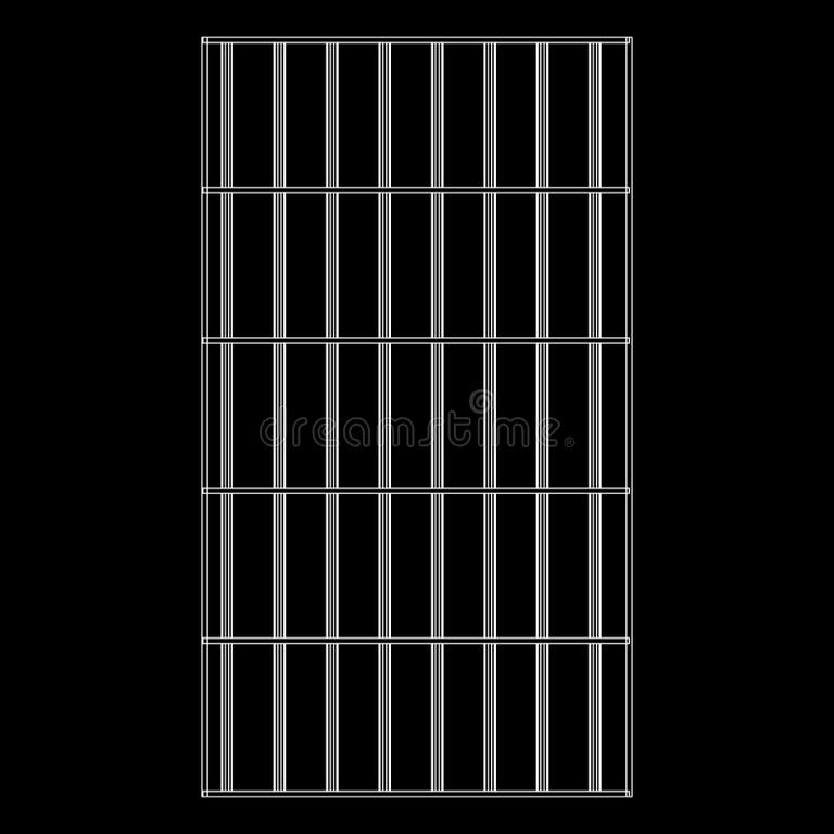 Wireframe Prison Bars Stock Illustrations – 23 Wireframe Prison Bars ...