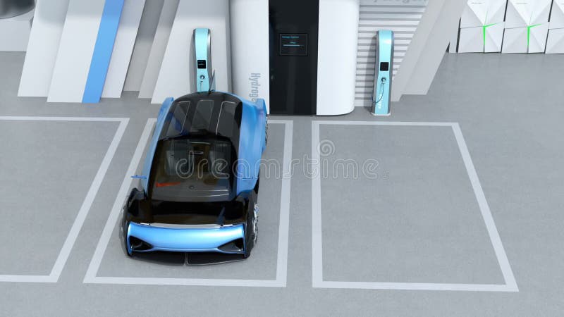 Wireframe Rendering of Fuel Cell Powered Autonomous Car in Fuel Cell ...