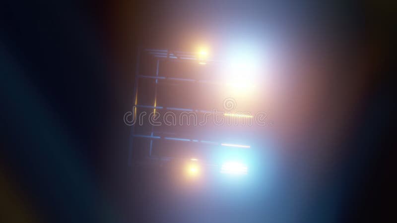 Wireframe sci fi cube stock illustration. Illustration of fluorescent ...