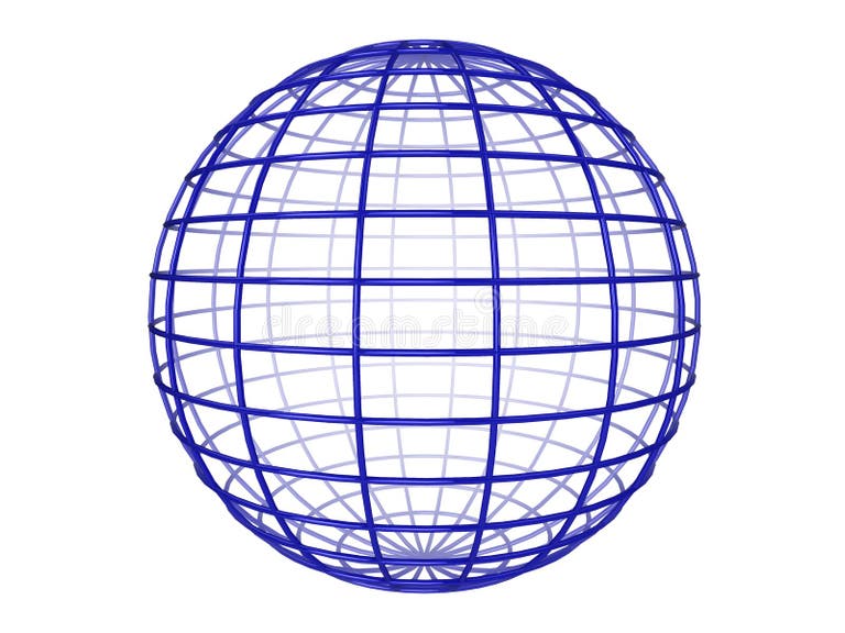 Blue Wireframe Sphere Stock Illustrations – 8,195 Blue Wireframe Sphere ...