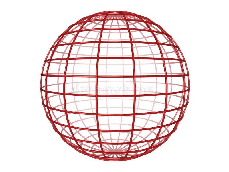 Wireframe sphere stock illustration. Illustration of ball - 11717711