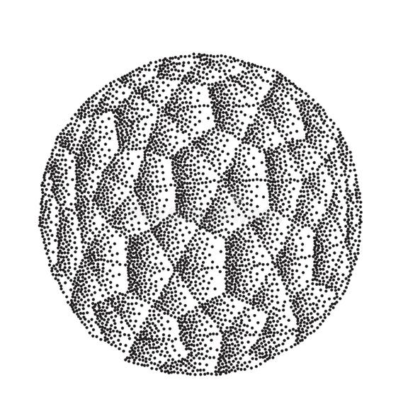 Wireframe Sphere Vector with Stipple Gradient Stock Vector ...