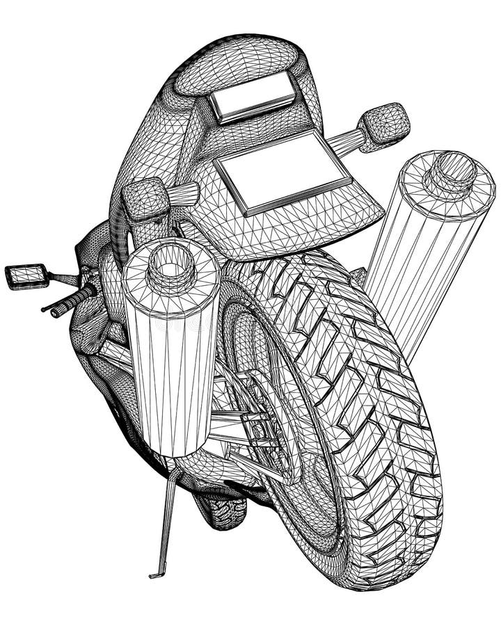 Motorcycle Back View Stock Illustrations – 658 Motorcycle Back View ...