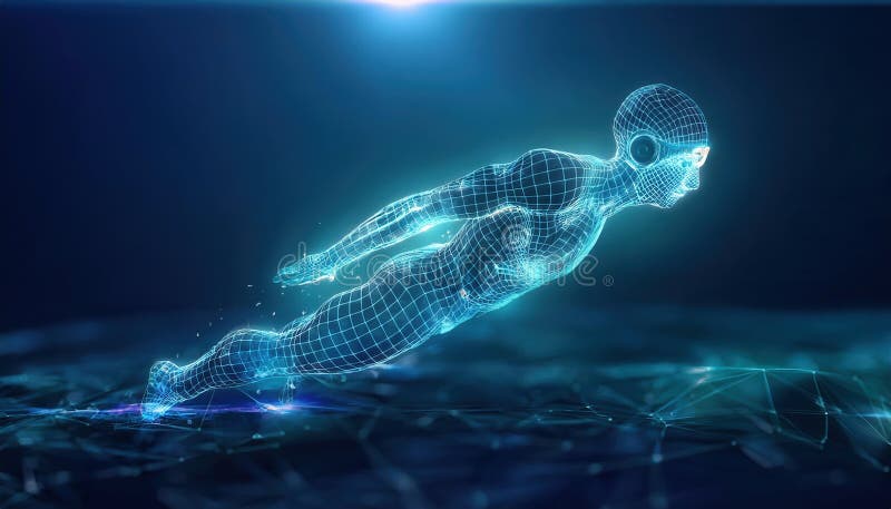 Wireframe Swimmer Stock Photos - Free & Royalty-Free Stock Photos from ...