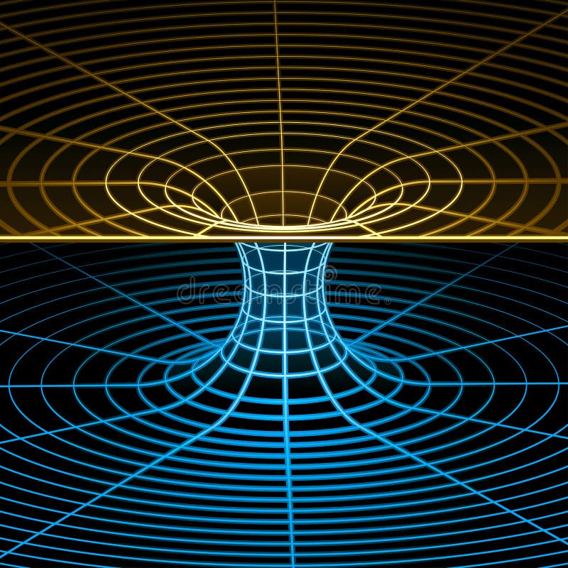 Wireframe Symbol (wormhole) Stock Vector - Illustration of modern ...