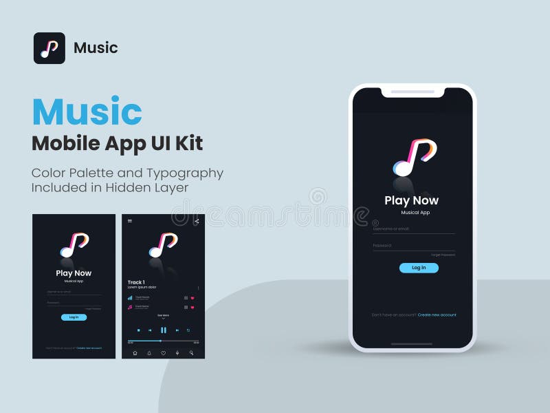 Wireframe UI, UX and GUI Layout with Different Login Screens. Stock ...