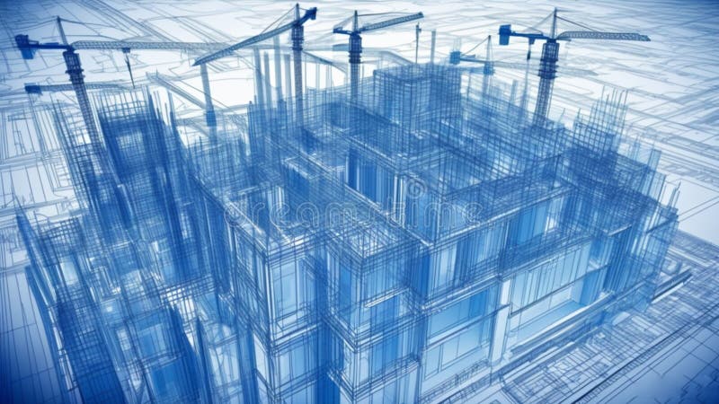 Construction Wireframe Vector Stock Illustrations – 46,407 Construction ...