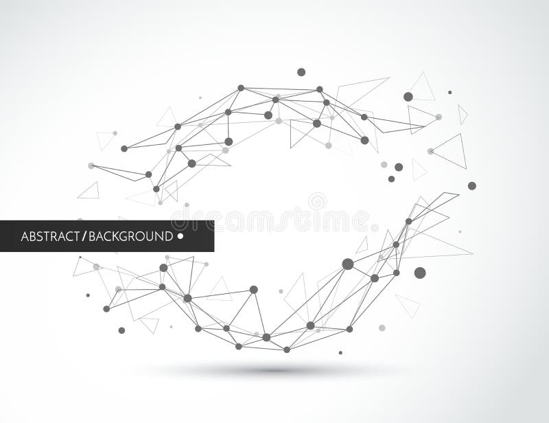 Wireframe Vector Sphere. Digital Abstract Background. Connection with ...