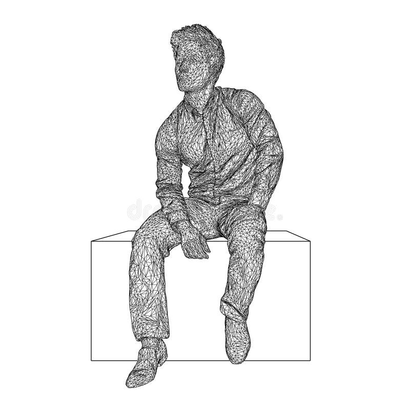 3d Guy Sitting Box Stock Illustrations – 54 3d Guy Sitting Box Stock ...