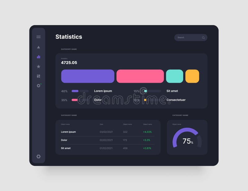 Dashboard Dark Ui Stock Illustrations – 789 Dashboard Dark Ui Stock ...