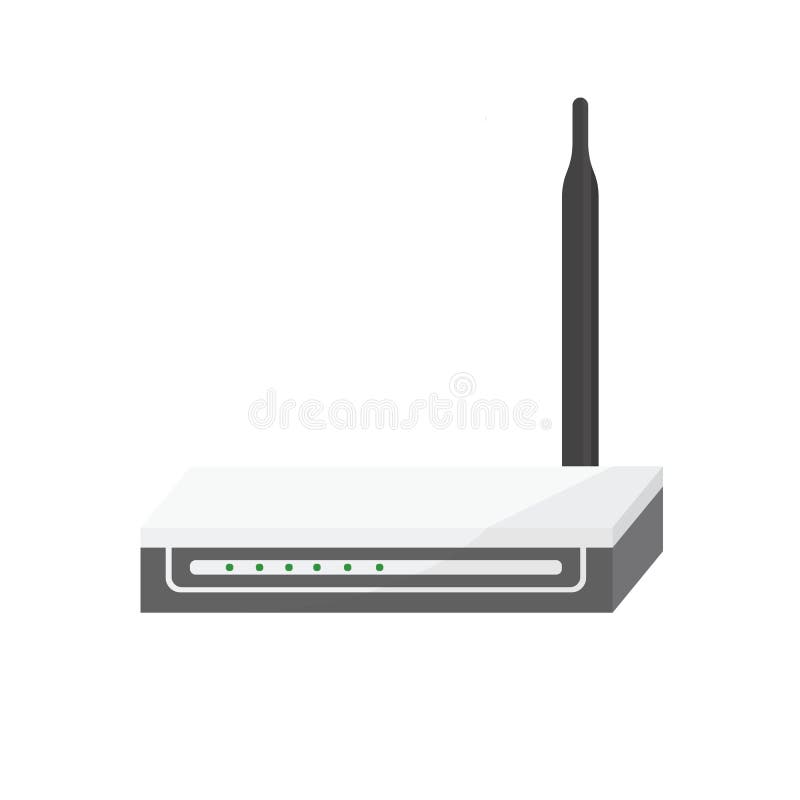 Wireless Access Point Concept by Have One Antenna Stock Vector ...