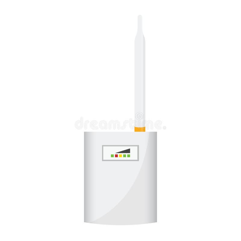 Wireless Access Point Concept by Have Two Antenna Stock Vector ...
