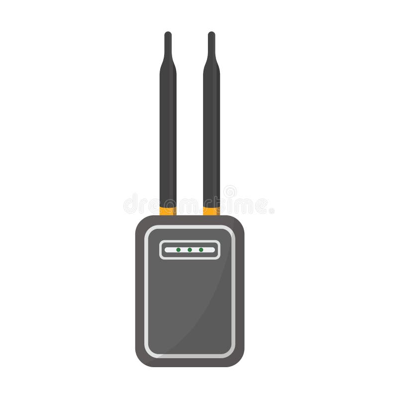 Wireless Access Point Concept by Have Two Antenna Stock Vector ...