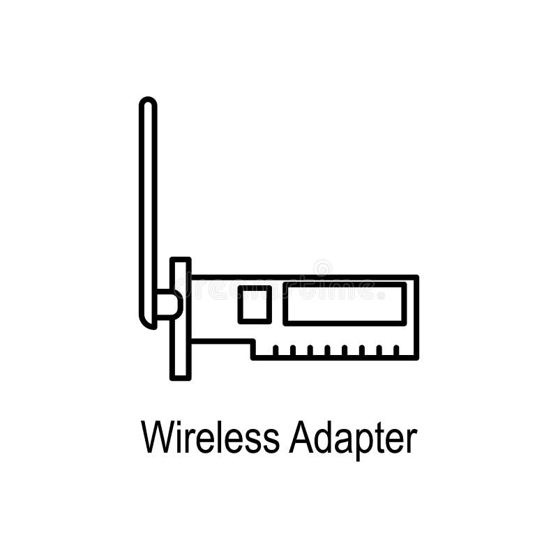 Wireless Adapter Icon. Detailed Set of Computer Part Icons. Premium ...