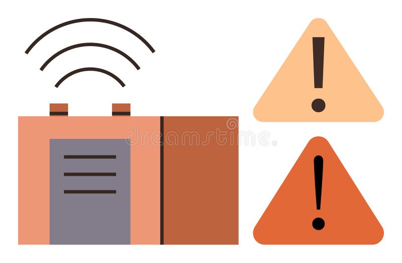 Wireless Alert System with Warning Signs Indicating Caution and ...