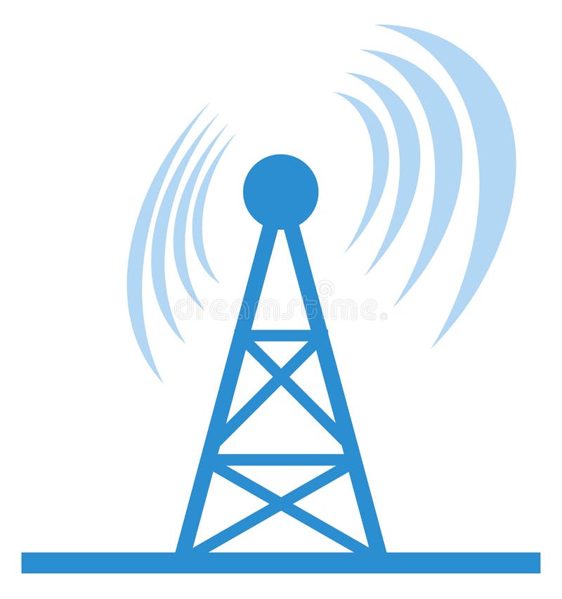 Wireless Antenna stock vector. Illustration of sign, internet - 9442409