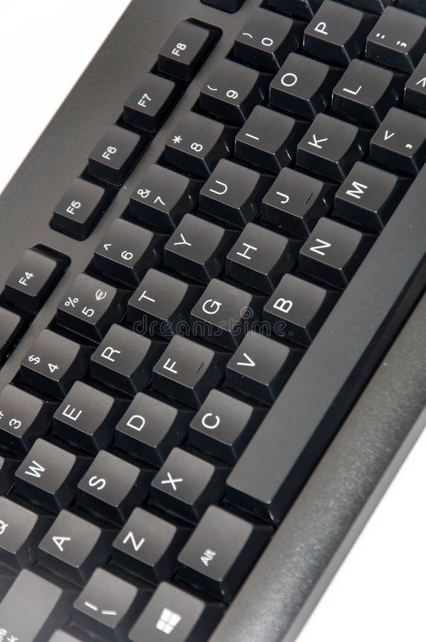 Wireless Black Computer Pc Keyboard Stock Photo - Image of plastic ...