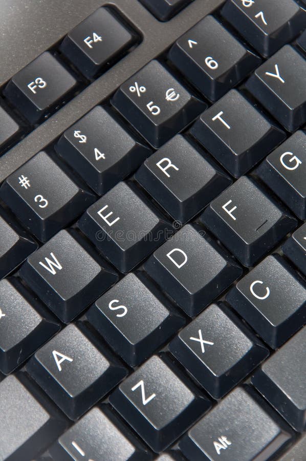 Wireless Black Computer Pc Keyboard Stock Photo - Image of closeup ...