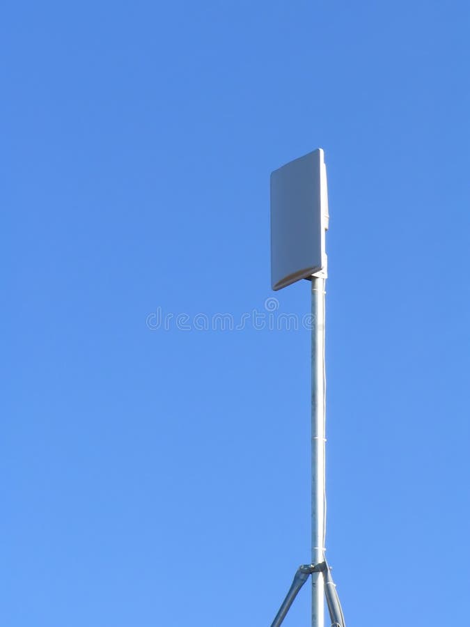 Wireless Access Point Antenna and Cctv Camera Mounted on the Pole Stock ...