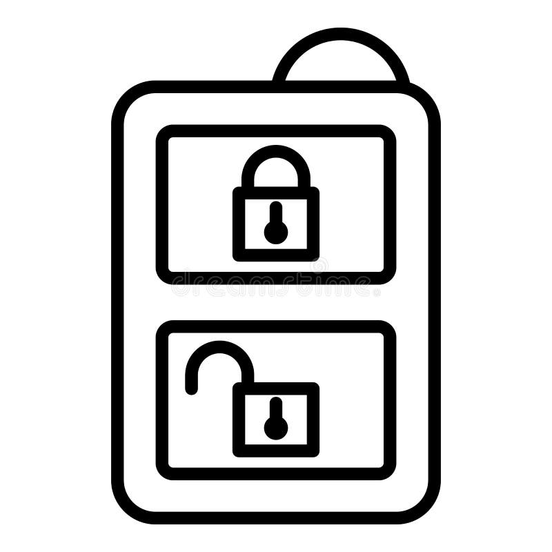 Keyless Wireless Door Opener Fob Stock Illustrations – 2 Keyless ...