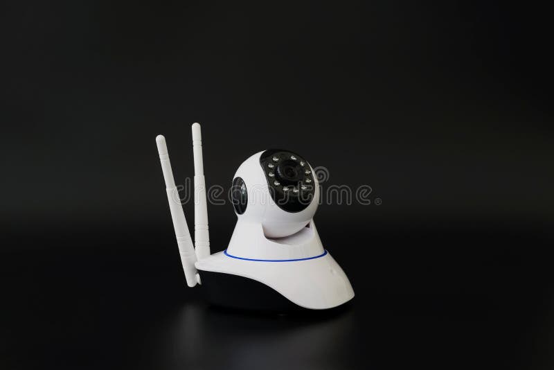 Wireless Cctv Cameras Over Black Background Stock Photos - Free ...