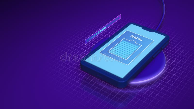 Wireless charge stock illustration. Illustration of cellphone - 248428246