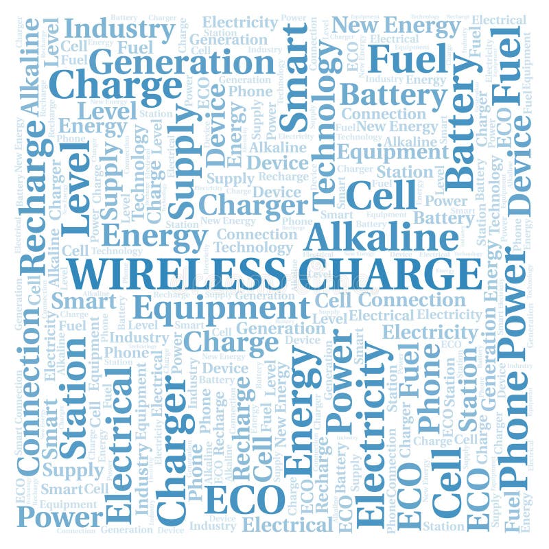 Wireless Word and Symbol - Mobile Connection Stock Illustration ...
