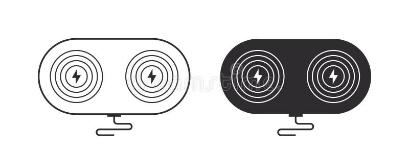 Wireless Charger Concept. Phone Charge Simple Illustration. Magnetic ...