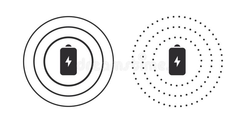 Wireless Charger Icons. Device Charging Icons. Phone Charge Simple ...