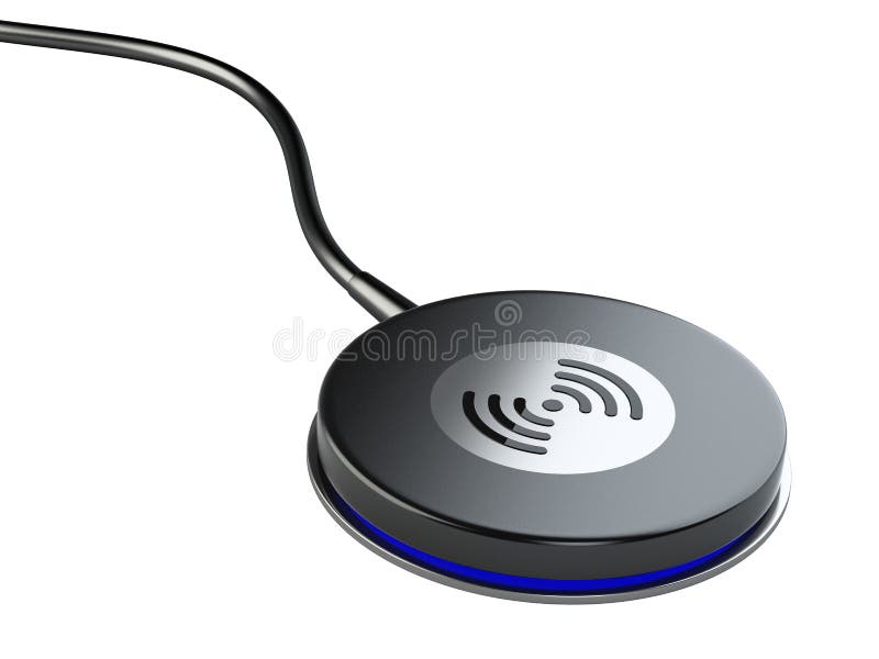 Wireless Charger Icon. Energy Lightning Power Recharge Symbol Stock ...