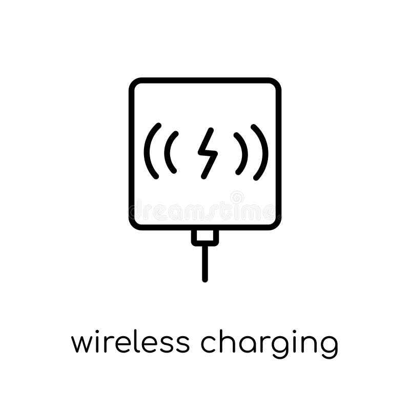 Wireless Charging Icon. Trendy Flat Vector Wireless Charging Ico Stock ...