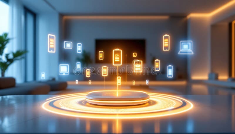 Wireless Charging Station for Multiple Smart Devices in Modern Home ...