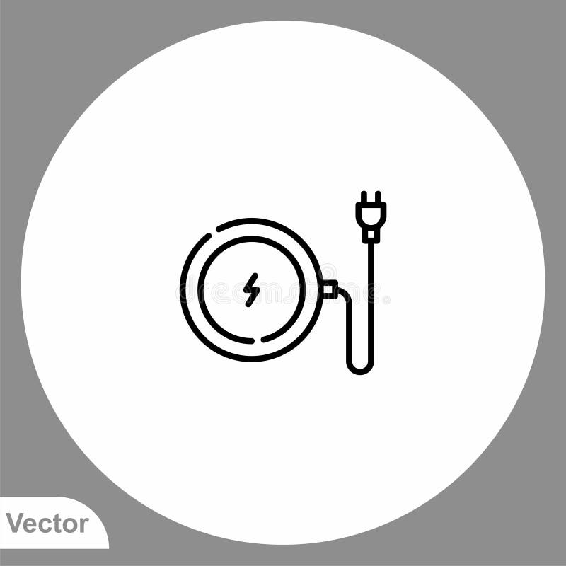 Wireless Charging Vector Icon Sign Symbol Stock Vector - Illustration ...