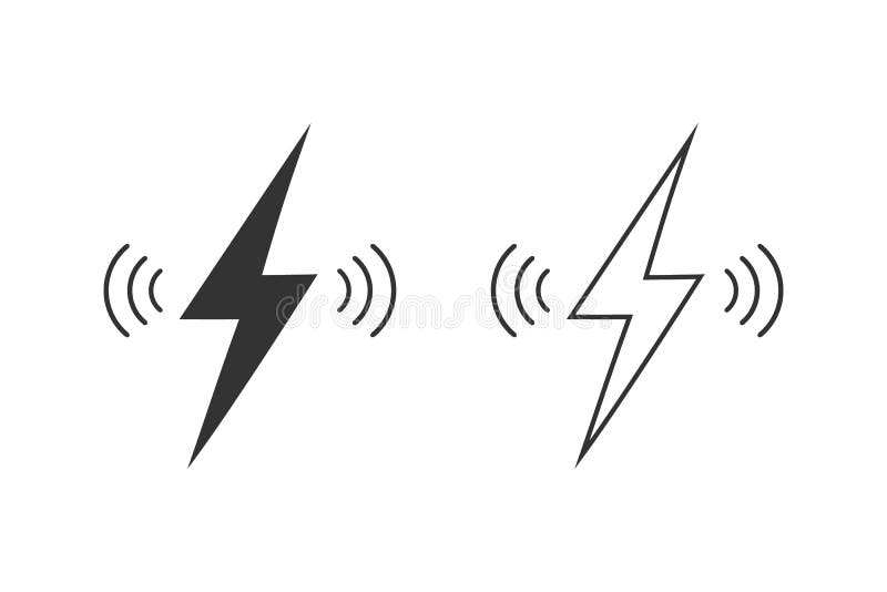 Wireless Charging Vector Line Icon Set Isolated White Background Stock ...