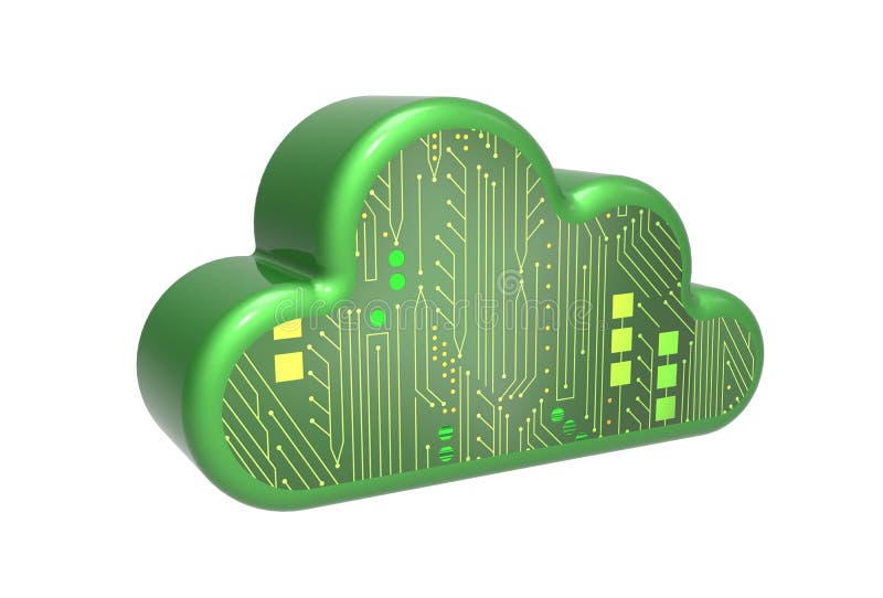 Wireless Cloud Concept 3D Rendering Stock Illustration - Illustration ...