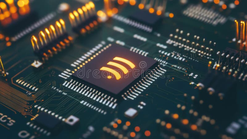 Wireless Communication Chip Illuminating Circuit Board, Technological ...