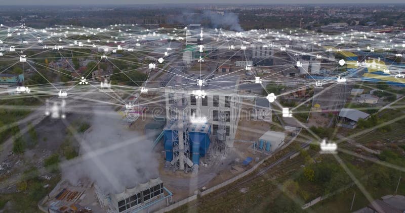 Wireless Communication. INDUSTRY4.0. Industrial Area and Communication ...