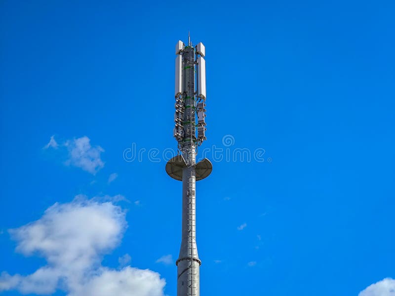 Wireless Communication Infrastructure Stock Photo - Image of repeater ...
