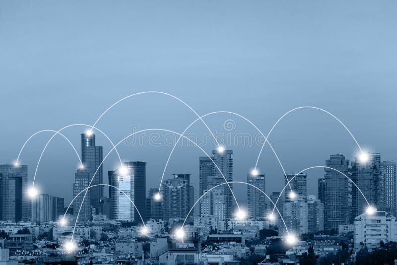 Wireless Communication Network Concept. Connect Global Wireless Devices ...