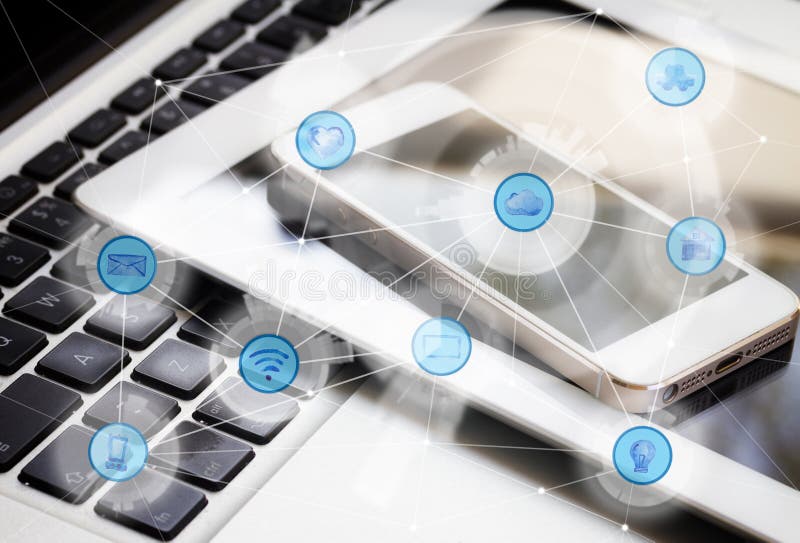 Wireless Communication Network Stock Image - Image of media, connection ...