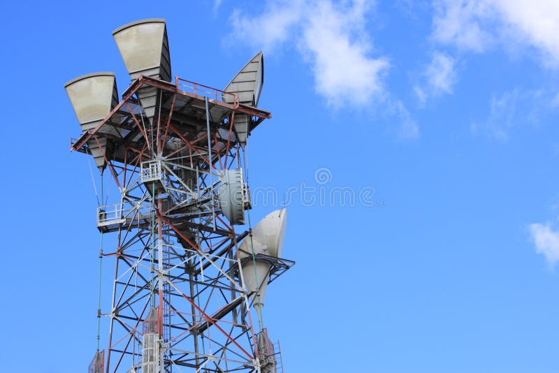 Wireless Communications Tower Stock Photo - Image of wireless ...
