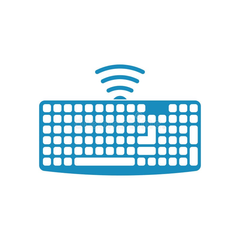 Wireless Computer Keyboard. Vector Illustration Decorative Design Stock ...