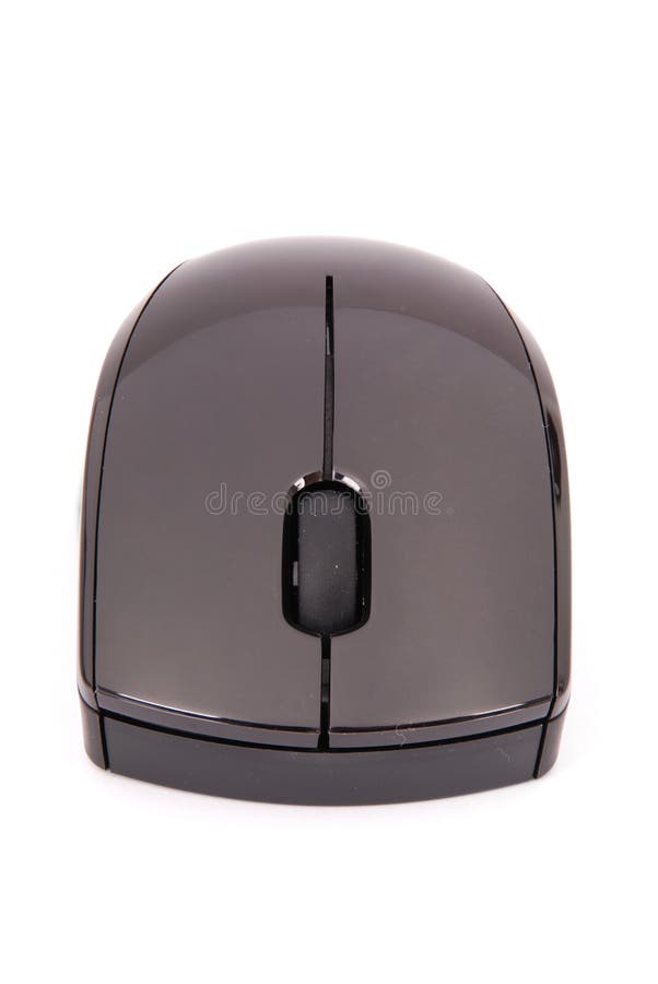 Computer Wireless Mouse on a White Background. Side View Stock Photo ...