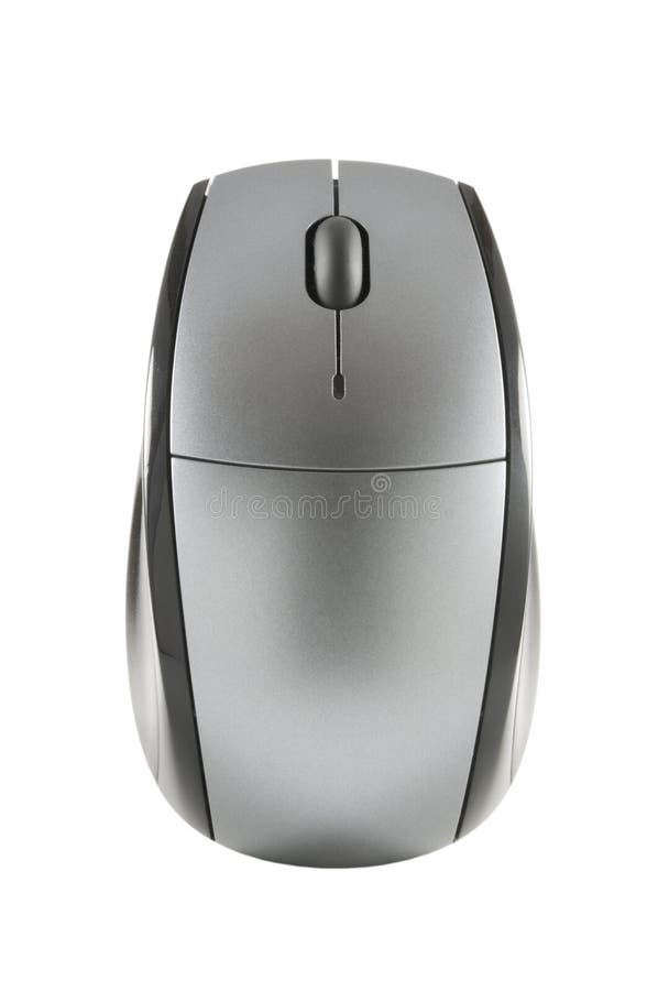 Wireless Computer Mouse with Clipping Path Stock Image - Image of black ...