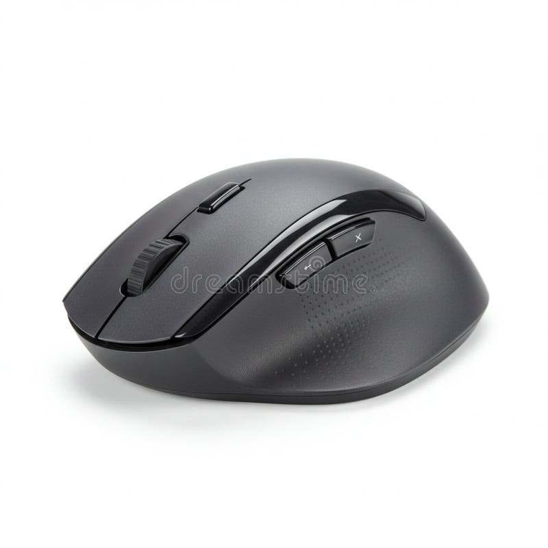 Wireless Computer Mouse with an Ergonomic Design, Predominantly Black ...
